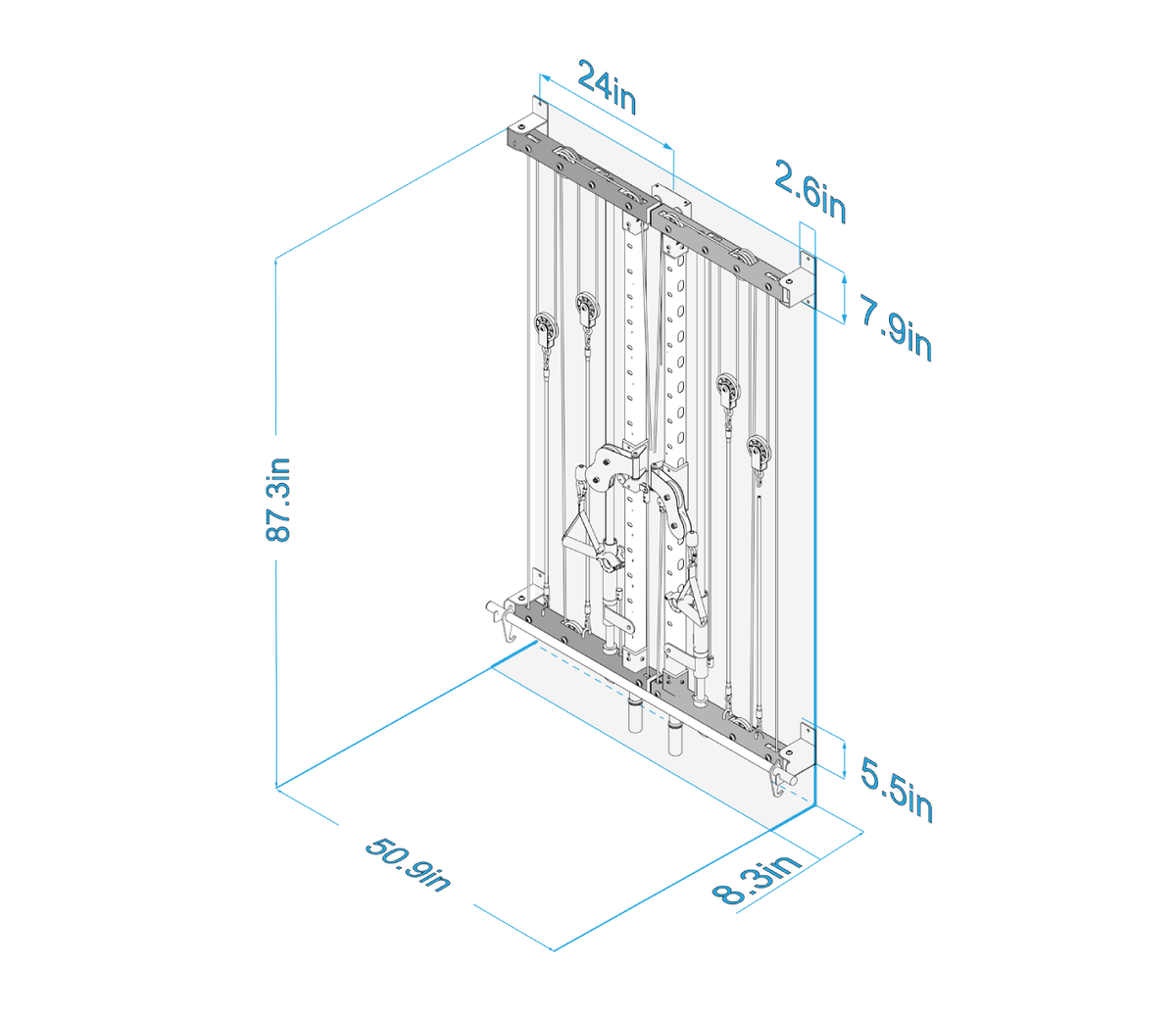 VIMEXCITER Wall-mounted Home Gym Smith Machine MF-03 – Vimexciter