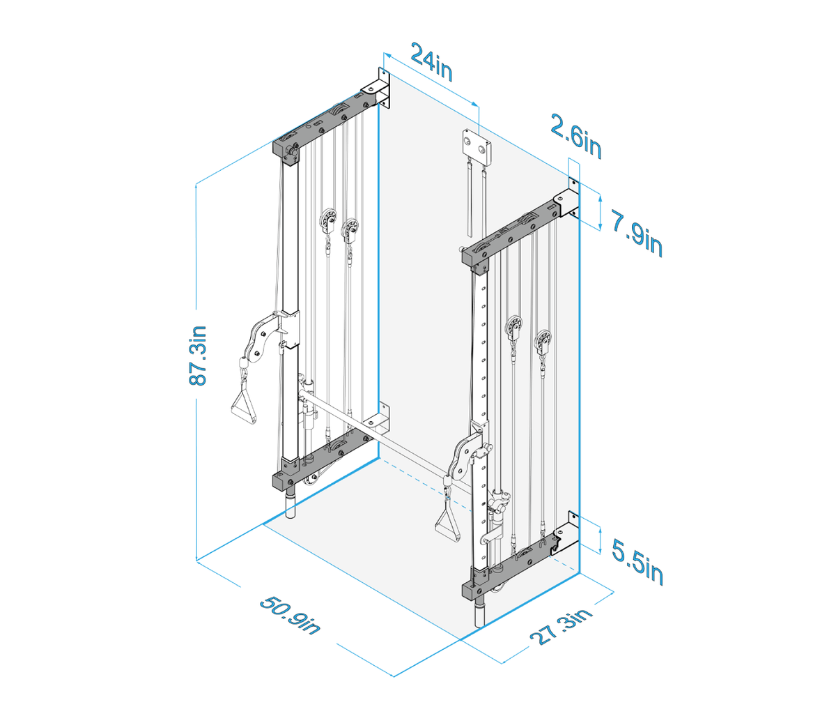 VIMEXCITER Wall-mounted Home Gym Smith Machine MF-03 – Vimexciter