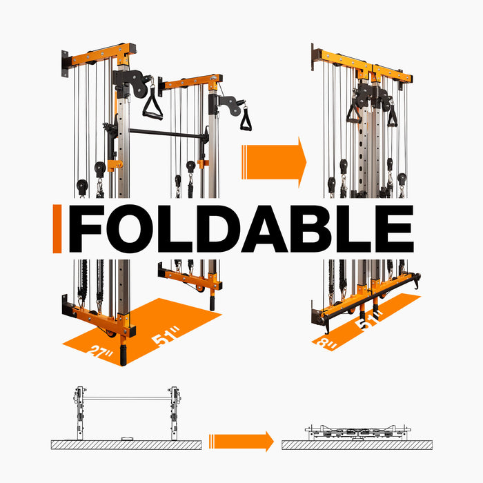 VIMEXCITER Wall-mounted Home Gym Smith Machine MF-03