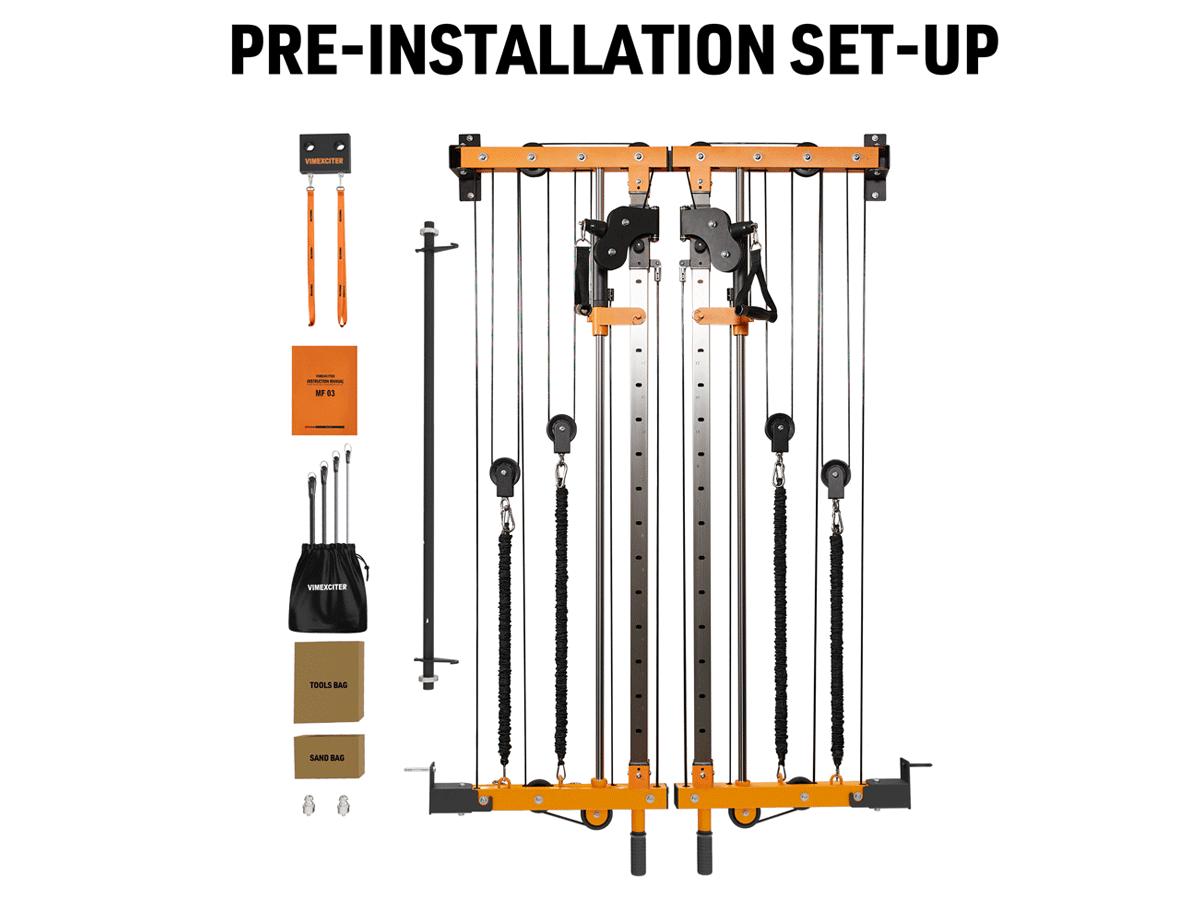 VIMEXCITER Wall-mounted Home Gym Smith Machine MF-03 – Vimexciter