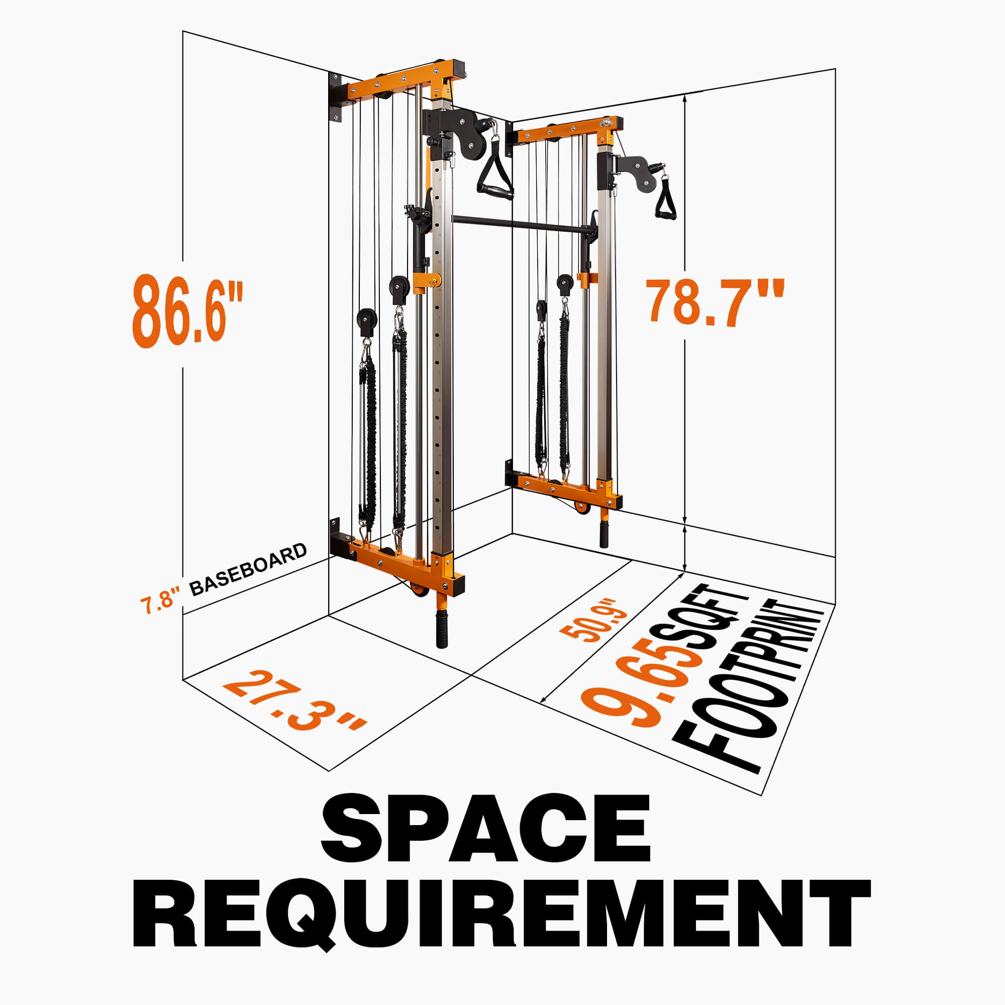 Wall-mounted Home Gym Smith Machine – Vimexciter