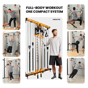 VIMEXCITER Wall-mounted Home Gym Smith Machine MF-03