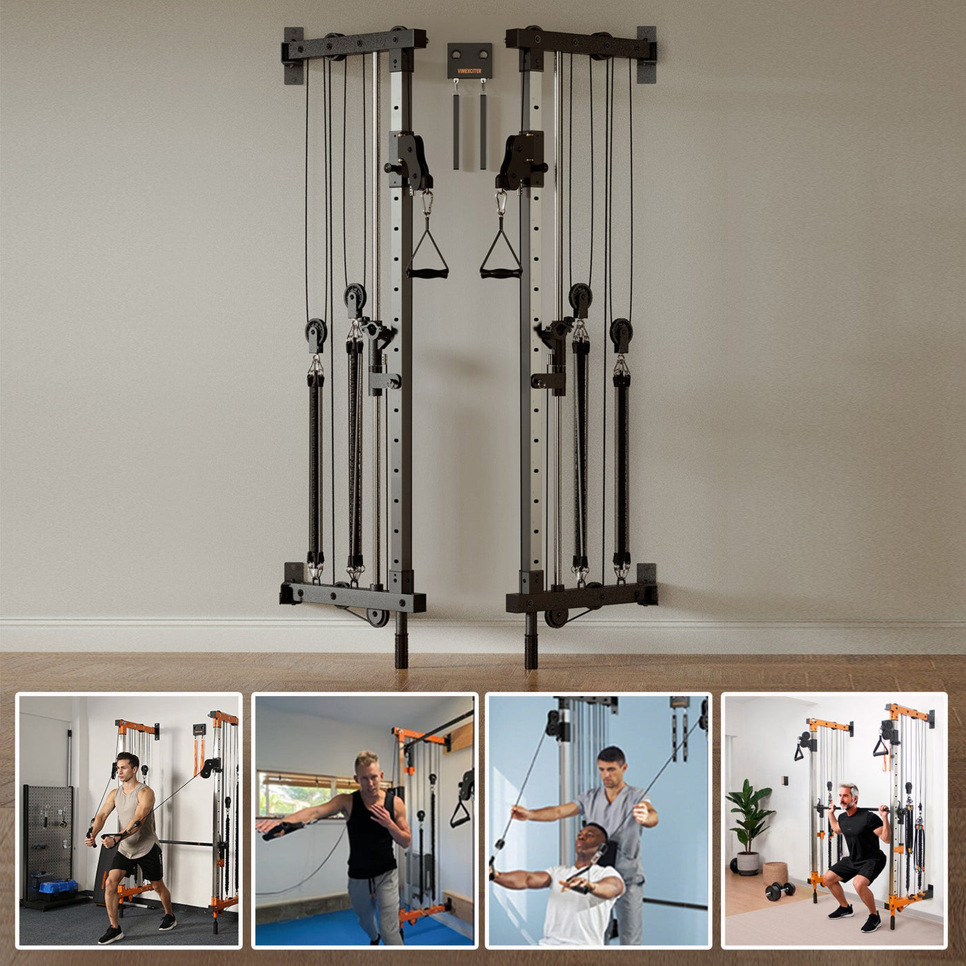 VIMEXCITER All-In-One Foldable VRT Home Gym Smith Machine