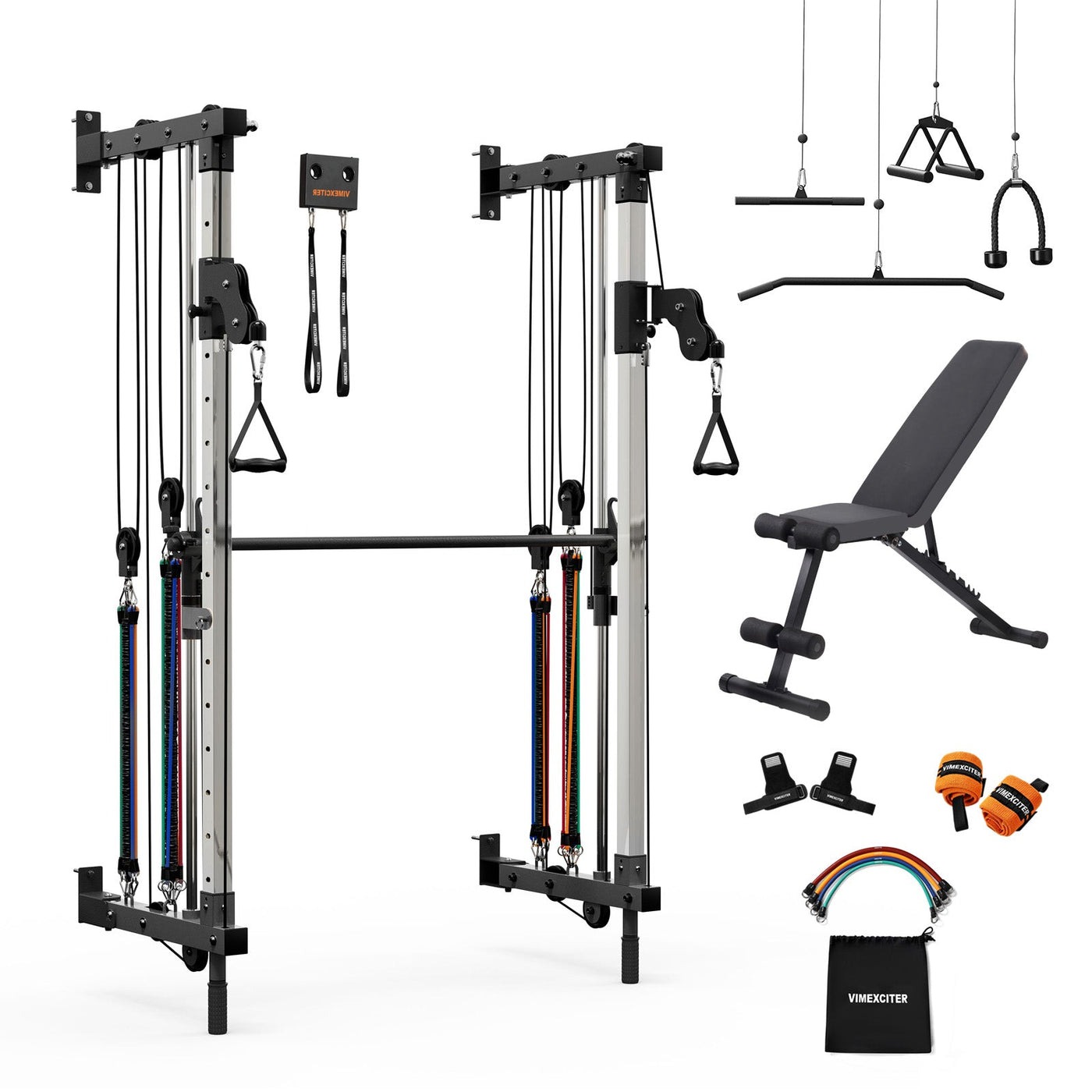 VIMEXCITER Wall-mounted Home Gym Smith Machine MF-03